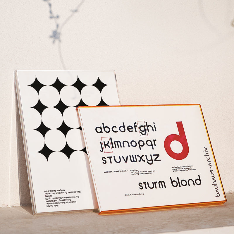 Float Acrylic Frame - Clear with Groove Artwork